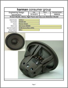 JBL - 1501AL-2 (Project Everest DD-67000) - Engineering Design ...