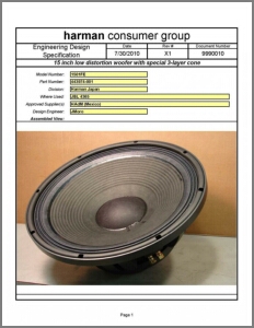 JBL - 1501AL-2 (Project Everest DD-67000) - Engineering Design ...