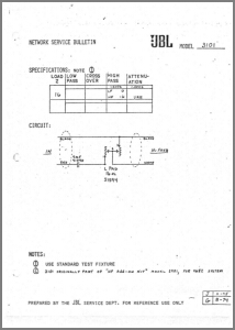 JBL - 2901 - High Frequency Power Pack - Installation Instructions ...