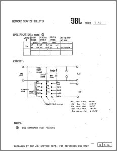 JBL - 3152A Network (4670, 4670A, 4675, 4676-1, 4676-2, 4676A-1, 4676A ...