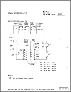 JBL - 3160 Network (4670B, 4675A, 4675A-2, 4675A-4LF, 4675A-8LF, 4676B ...