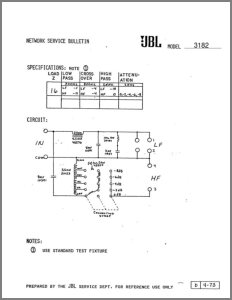 JBL - 3160 Network (4670B, 4675A, 4675A-2, 4675A-4LF, 4675A-8LF, 4676B ...
