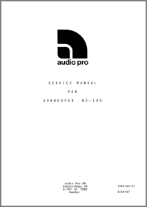 Audio Pro - A4-14, A4-14 MK2, A4-14 MK3 Ace-Bass Fullrange Active ...